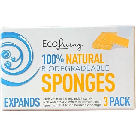 Eco Living Biodegradable Sponges 3Pack – Bin Inn Stonefields